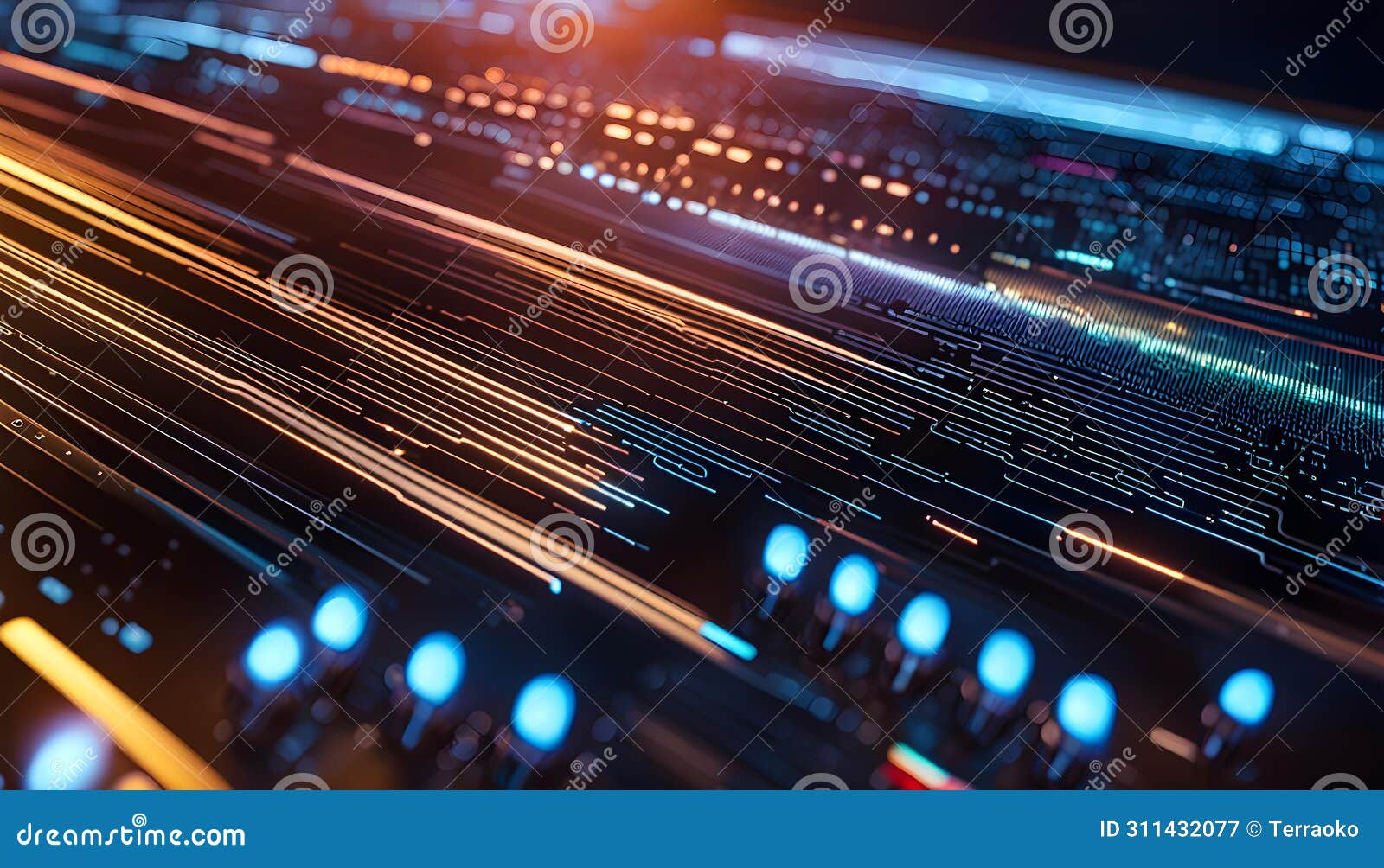 Computer Screen with Running Program Code, Close-up of Computer ...