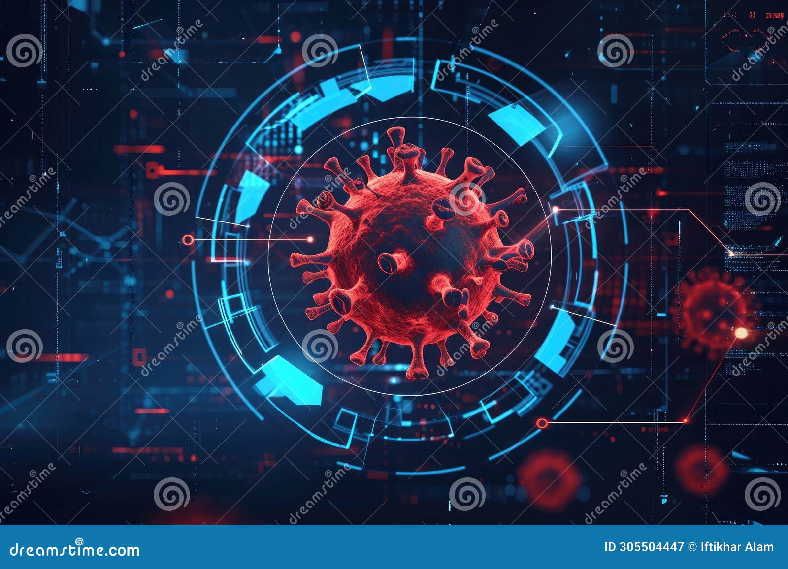 A Computer Screen Showcasing a Prominent Corona Symbol, a Visual Guide ...