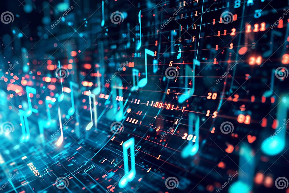 A Computer Screen Showing a Collection of Musical Notes in Various Keys ...