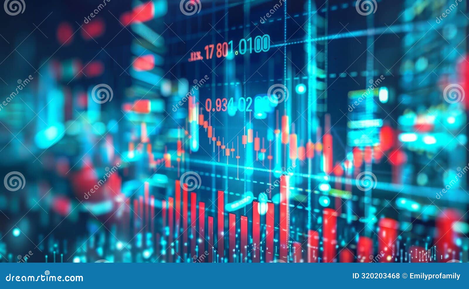 Computer Screen Showing a Grid of Numbers Stock Photo - Image of ...