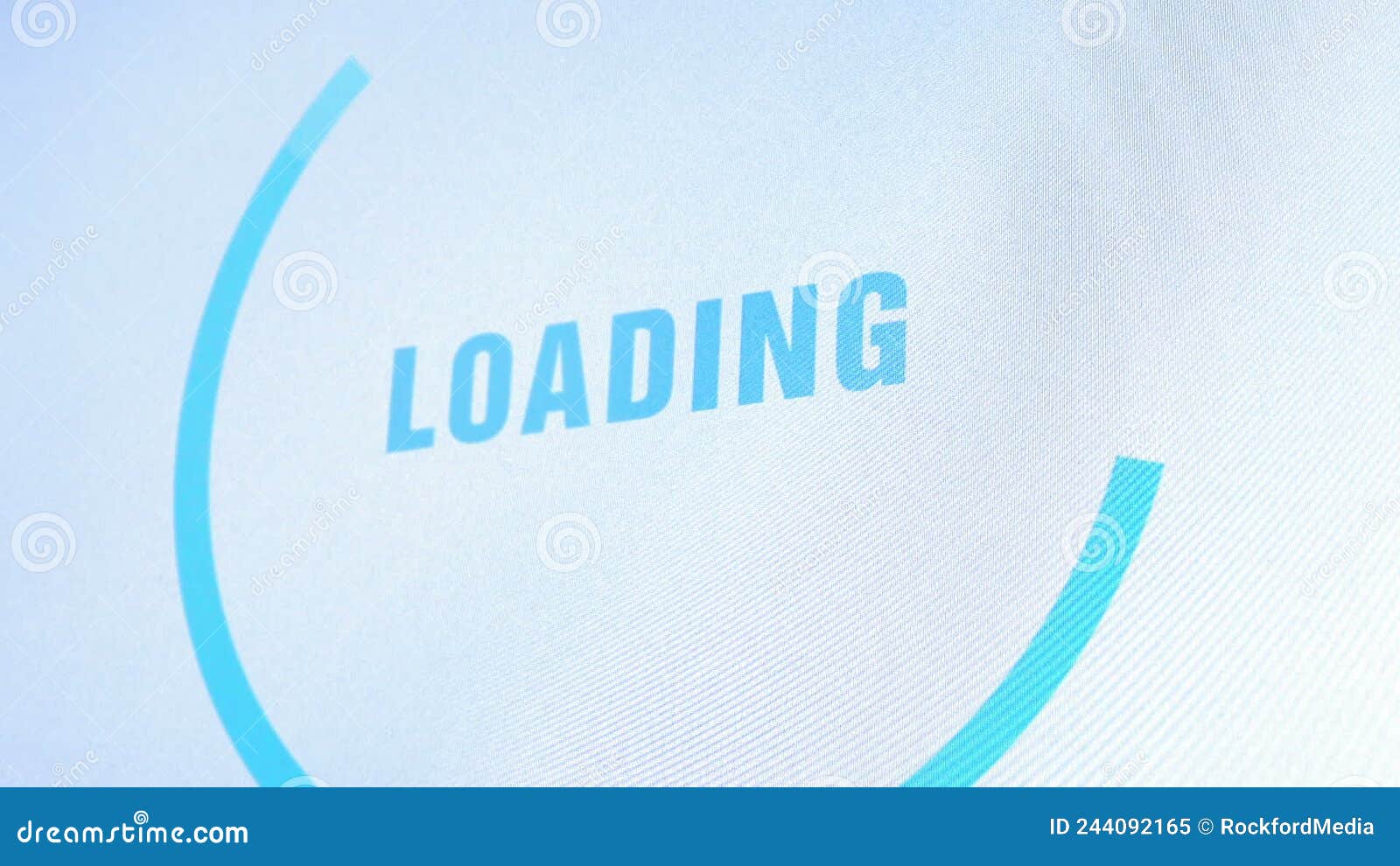 Loading Screen on Computer Monitor Loop Stock Video - Video of error ...