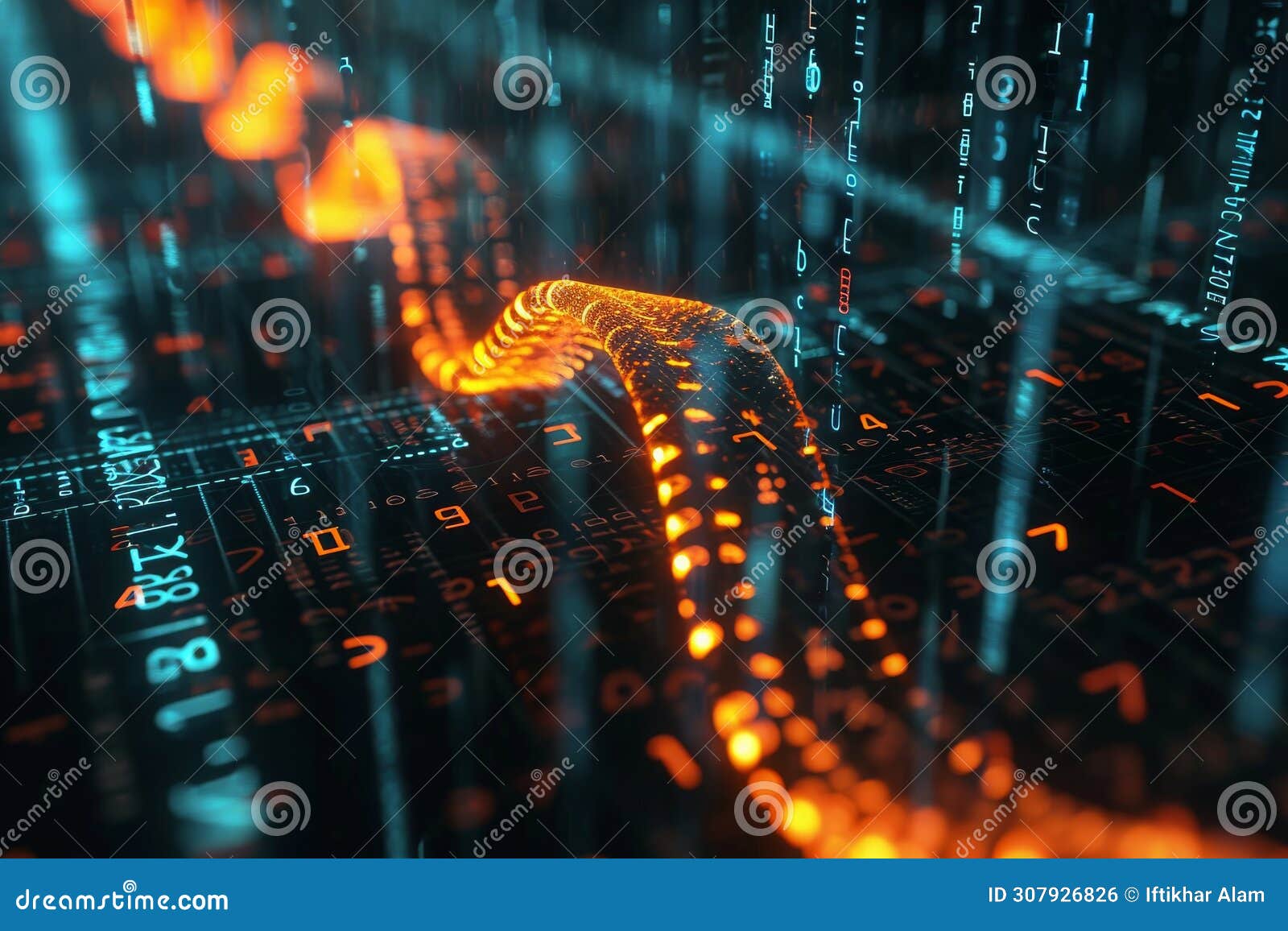 A Computer Screen Showing a Series of Numbers and Numerical Data ...