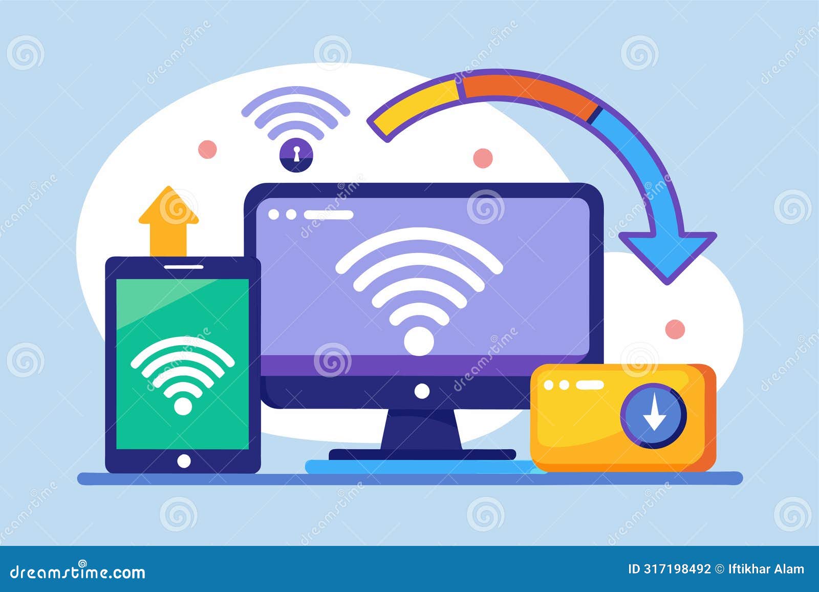 A Computer Screen Showing a Wifi Connection Status, Indicating ...
