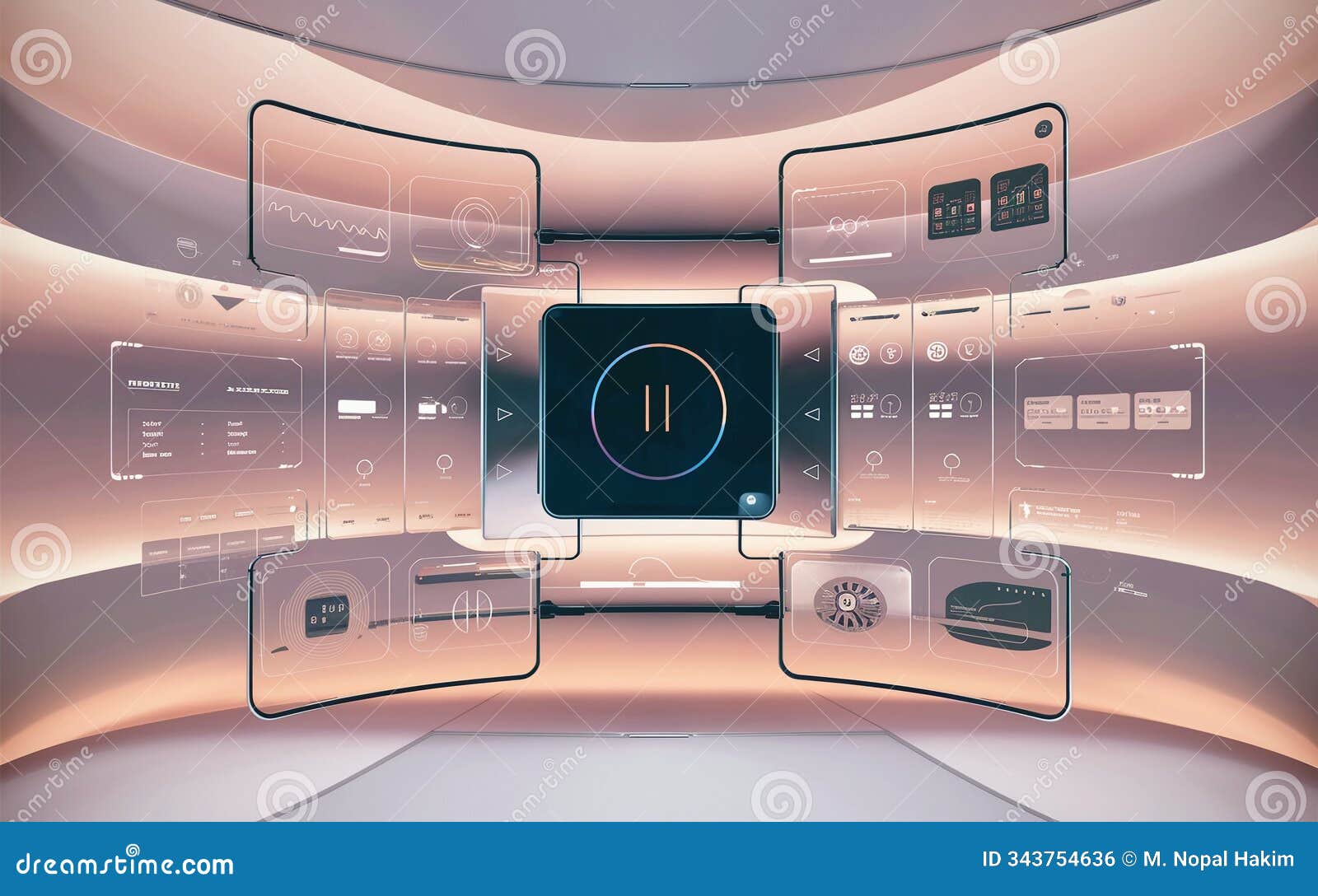 A Computer Screen Shows a Device with the Letter Stock Illustration ...