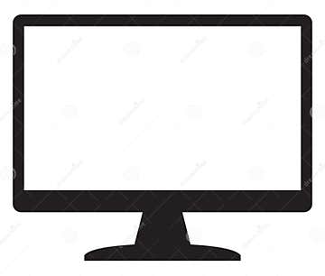 Computer Screen Silhouette stock illustration. Illustration of screen ...