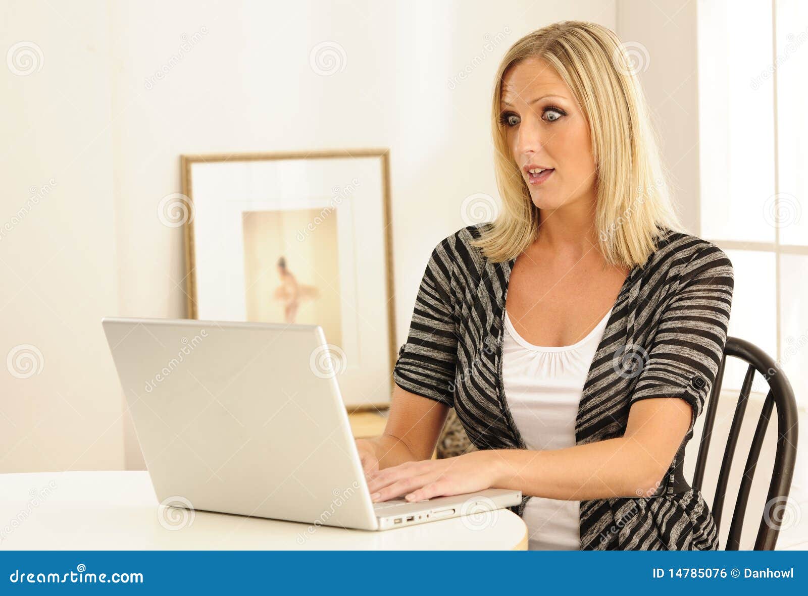 Computer Screen Surprise stock photo. Image of working - 14785076