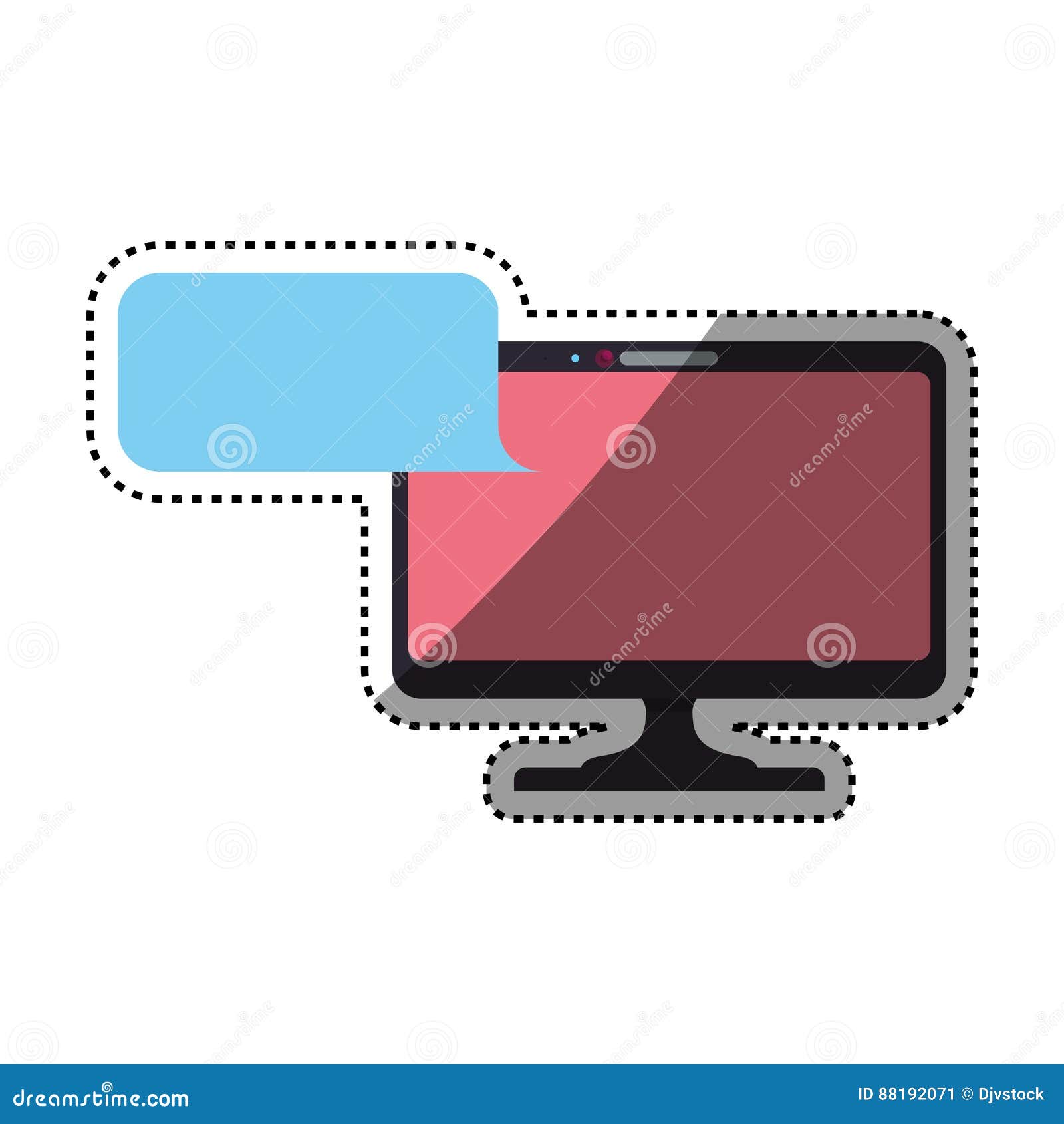 Computer screen technology stock illustration. Illustration of space ...