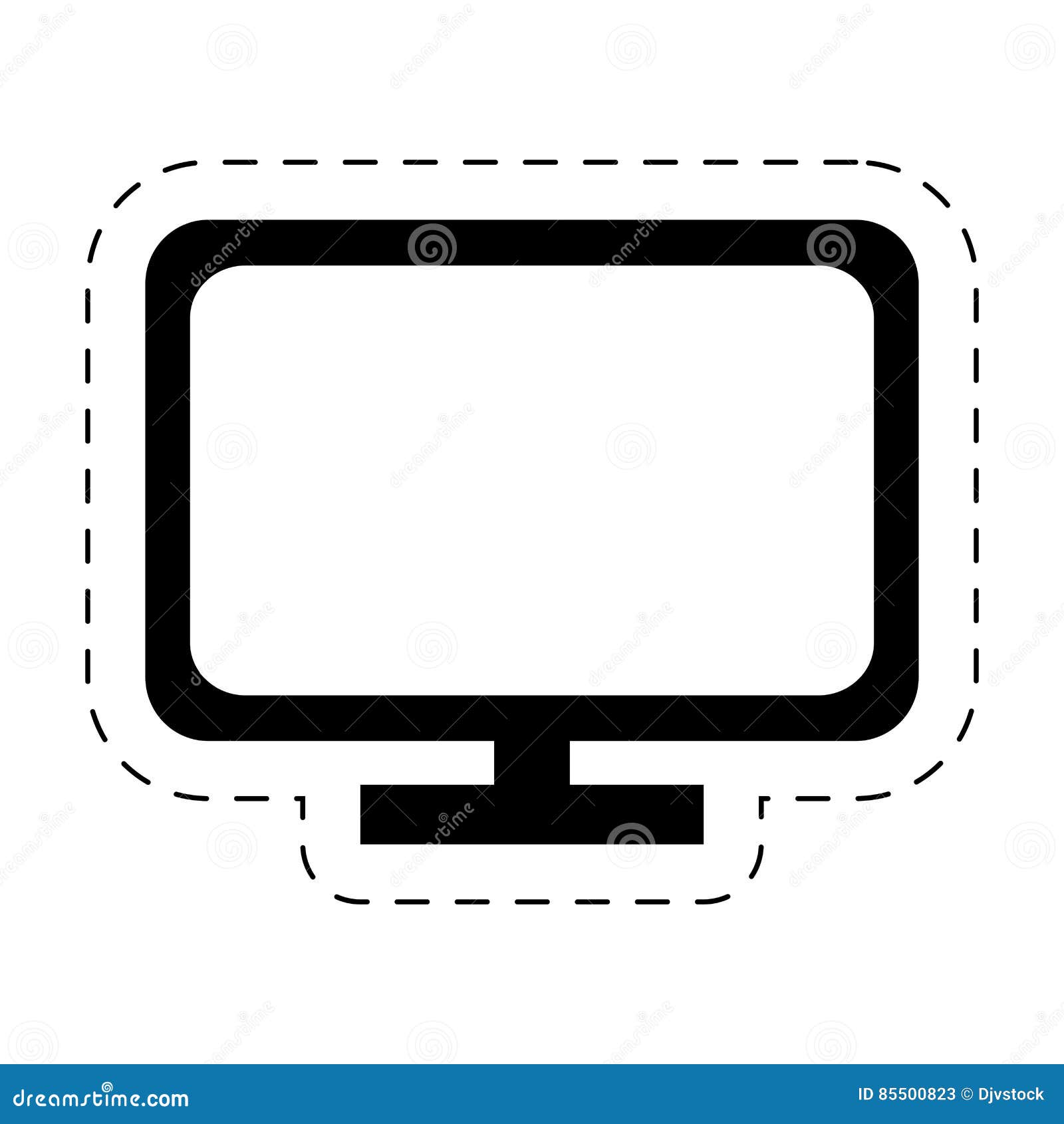 Computer Screen Technology Wireless Pictogram Stock Illustration ...