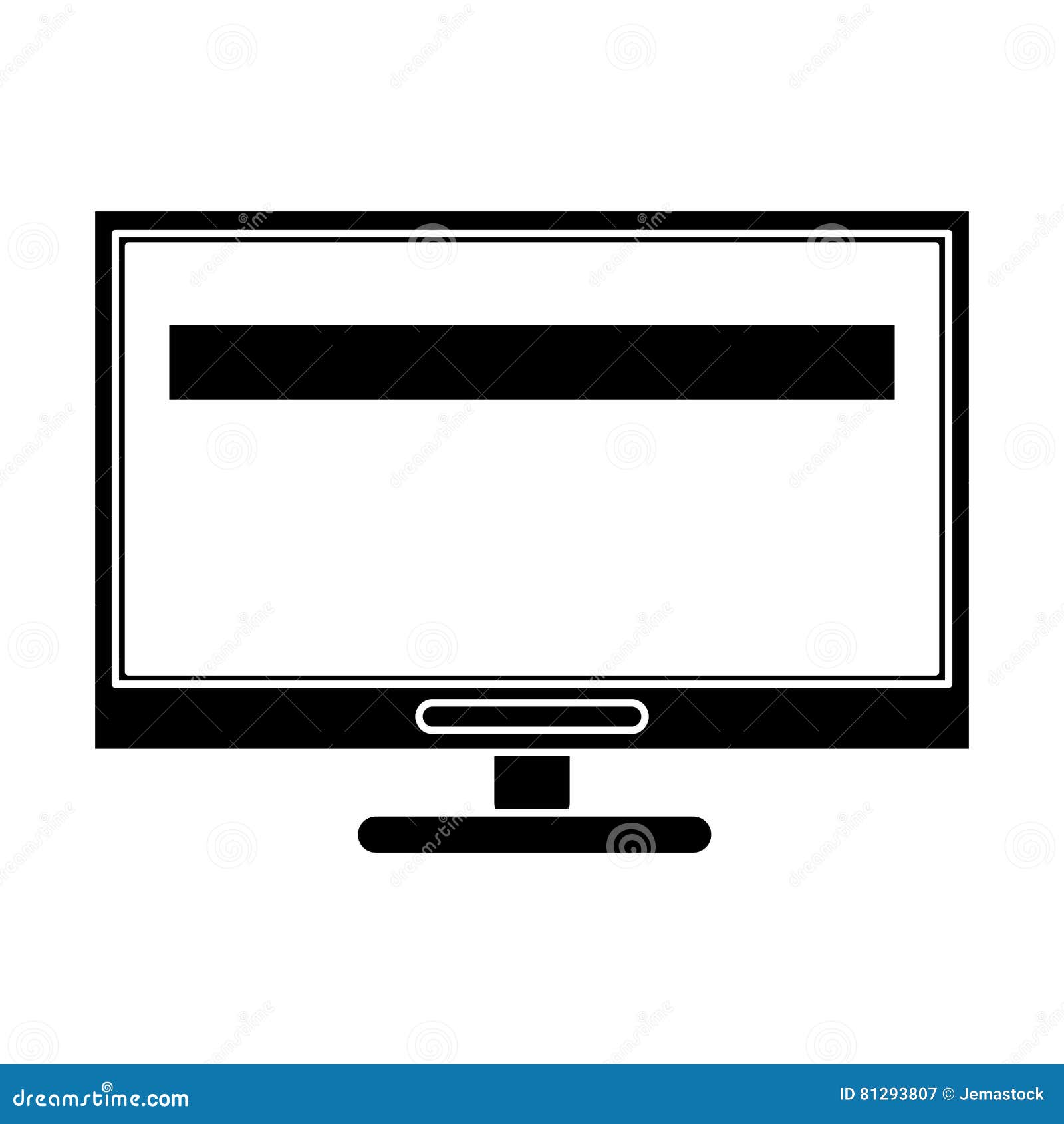 Computer Screen Tool Repair Support Pictogram Stock Vector ...