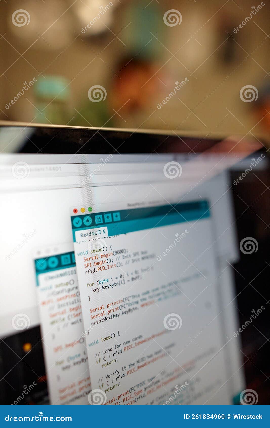 Computer Screen Under Maintenance Setup, Work-from-home Concept ...