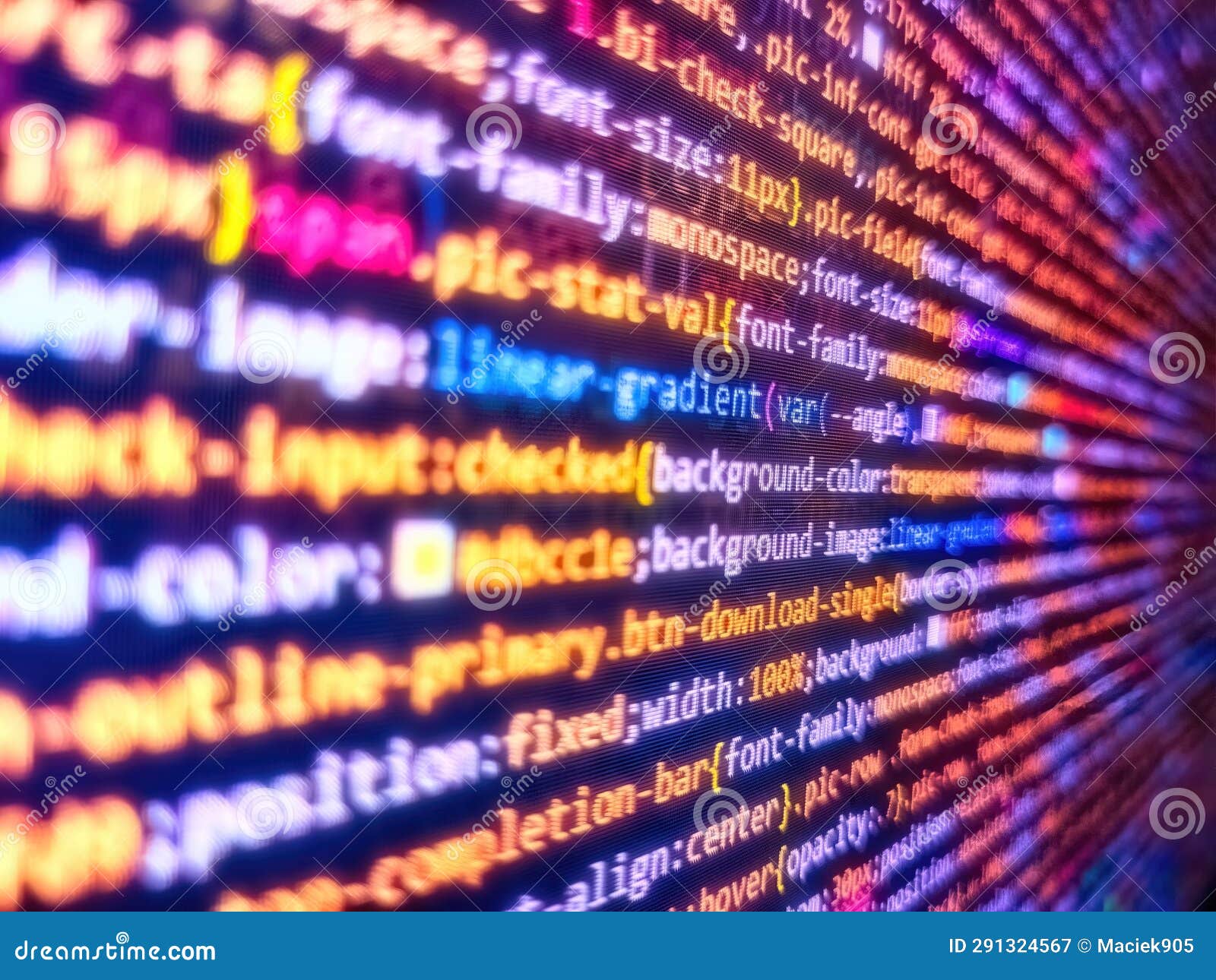 Computer Script Coding Source Code On Desktop Monitor Innovative Startup Project Admin Access