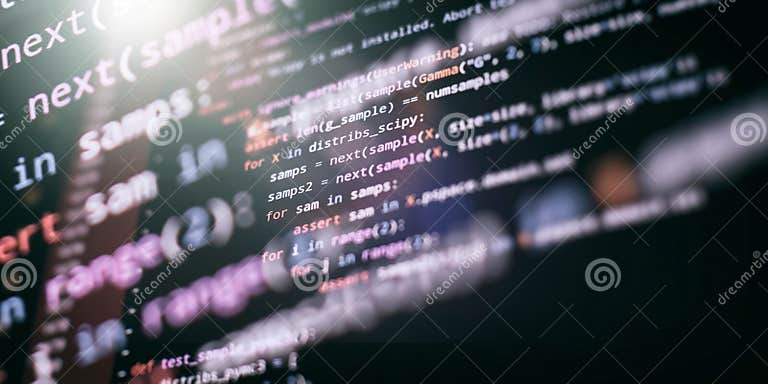 Computer Script. Mobile App Developer. Programmer Developer Screen. Stock Image - Image of ...