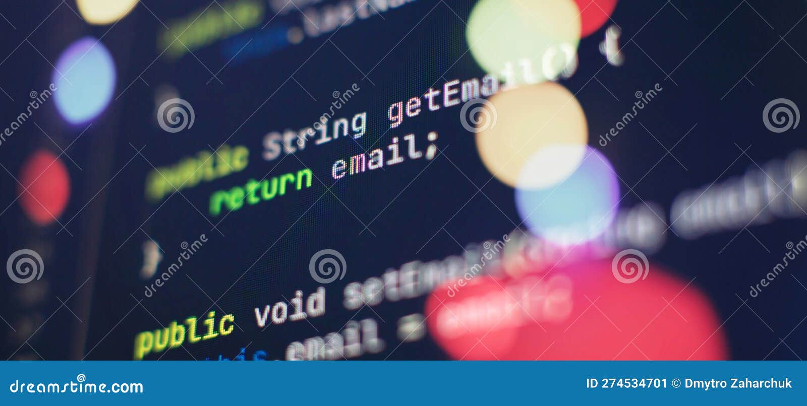 Computer Script Programming Code Abstract Screen Of Software Developer Stock Image Image Of