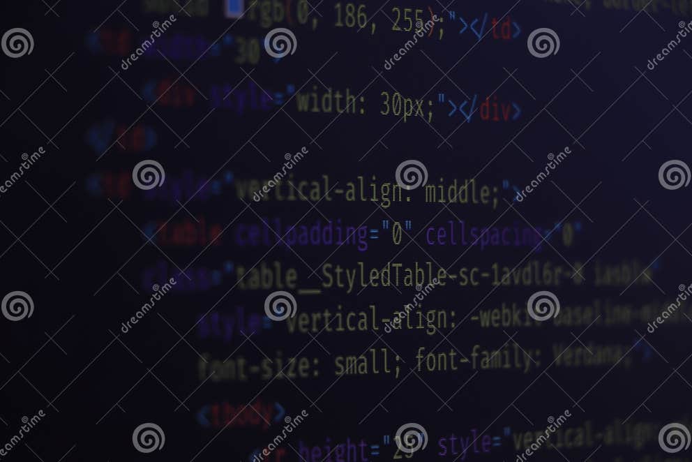Computer Script Typing Work Programmer Typing New Lines Of Html Code 5557