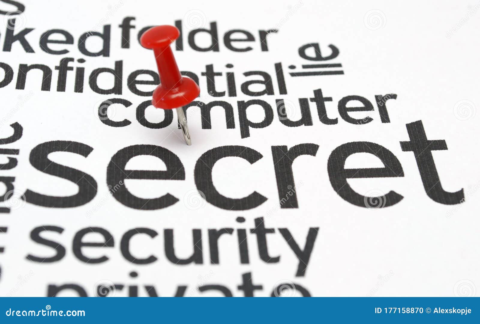 Computer secret security stock photo. Image of network - 177158870