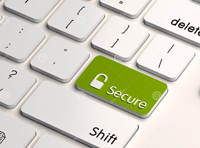 It computer security stock illustration. Illustration of laptop - 24045044