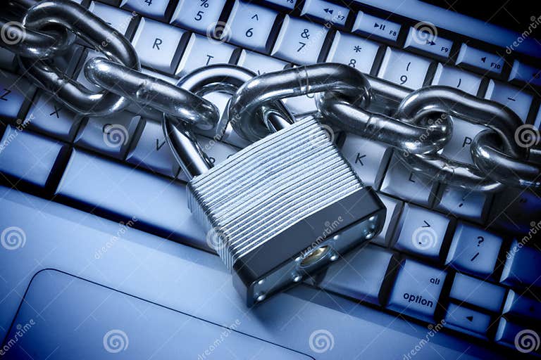 Data Information Computer Security Internet Keyboard Lock Stock Photo ...