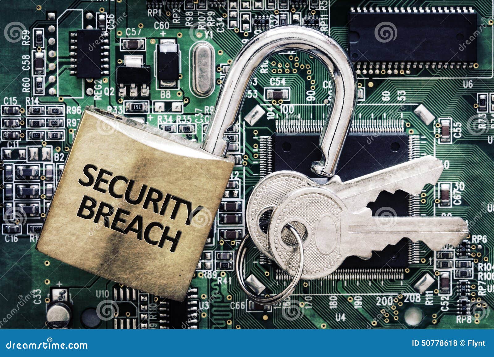 Computer security breach stock photo. Image of global - 50778618