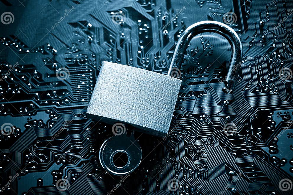 Computer security breach stock photo. Image of board - 73611688