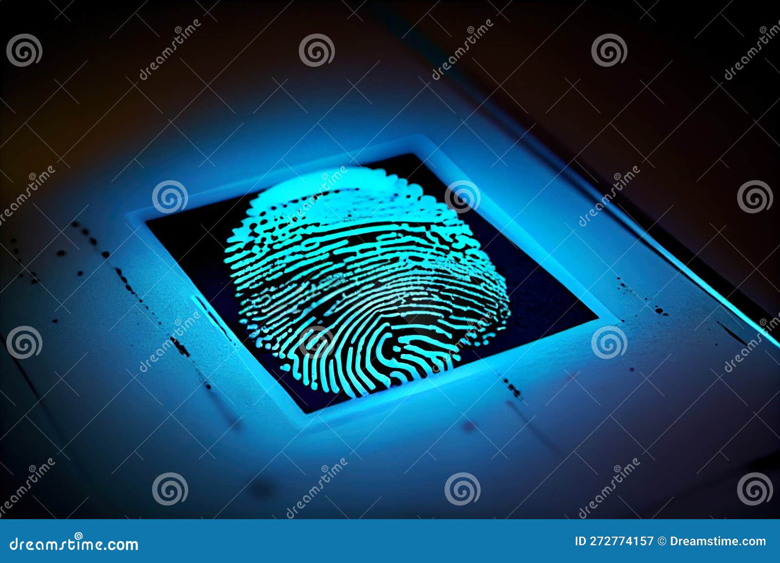 Digital biometrics concept stock illustration. Illustration of login ...