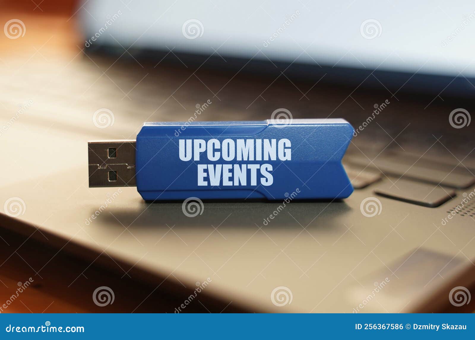 On the Laptop Keyboard is a Flash Drive with the Inscription - Upcoming ...