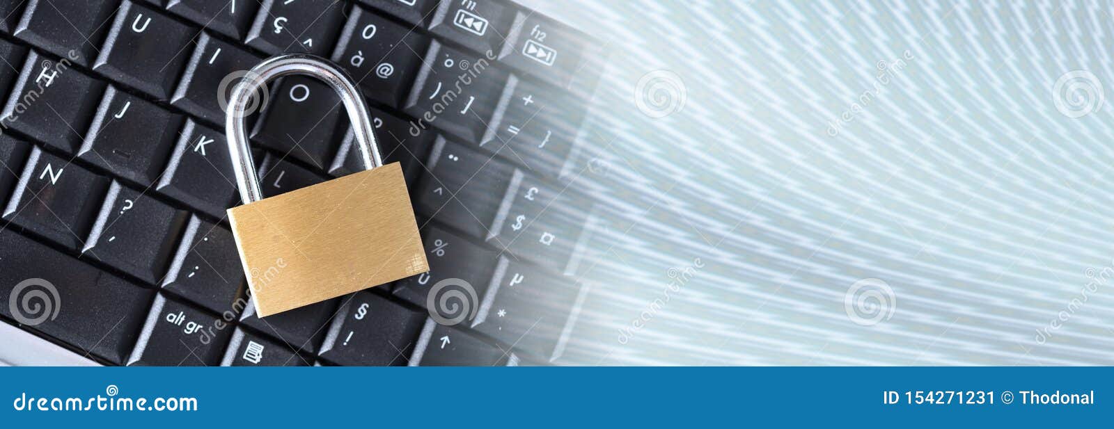 Concept of Computer Security; Panoramic Banner Stock Image - Image of ...