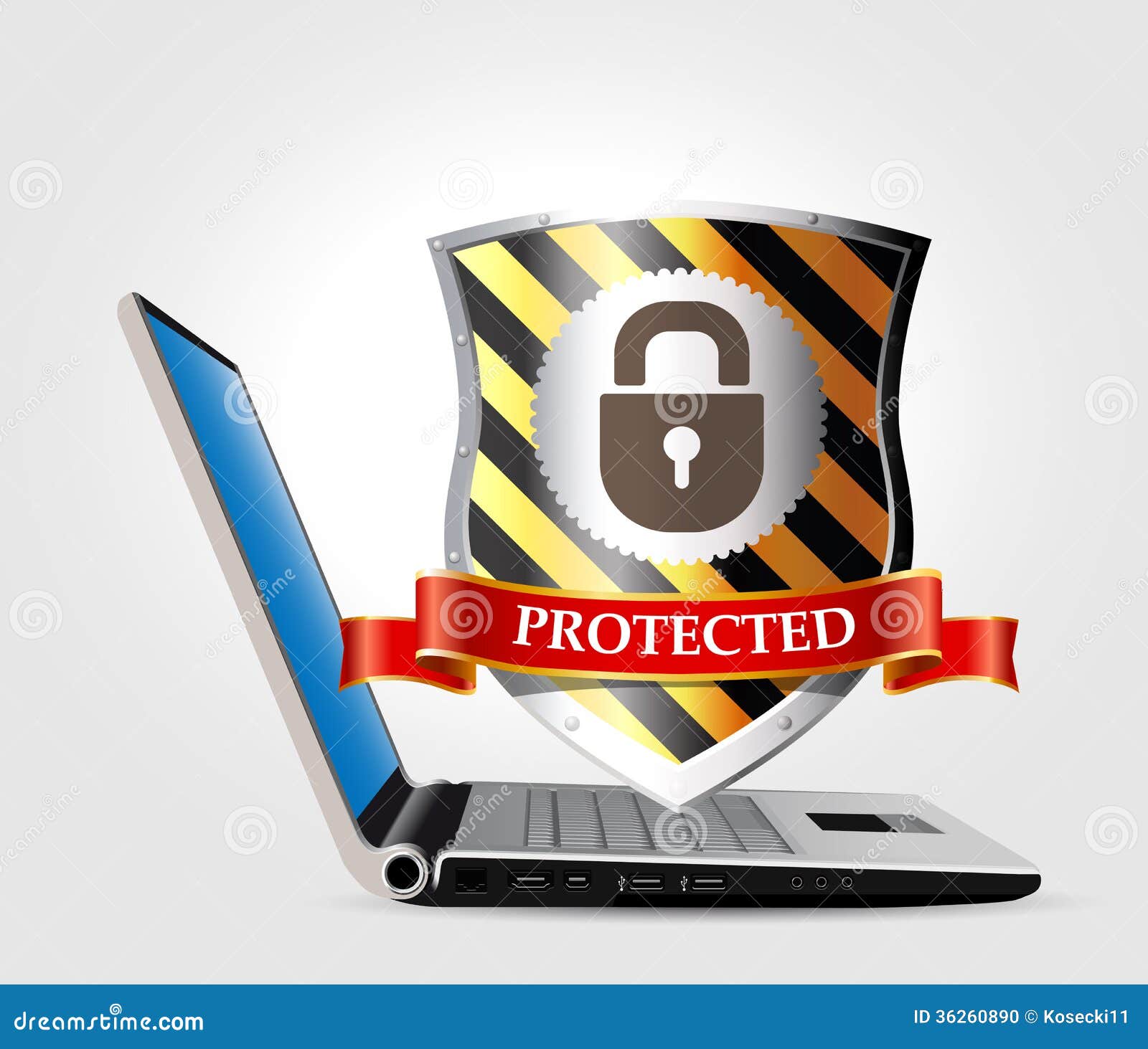 Computer security stock vector. Illustration of code - 36260890