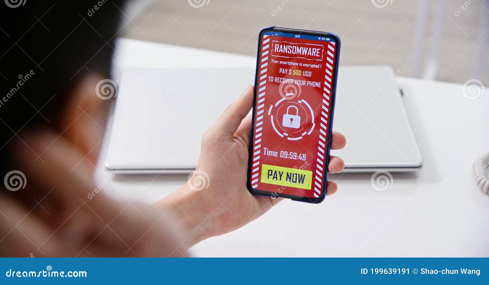 Computer Security and Extortion Stock Image - Image of hacker, firewall ...