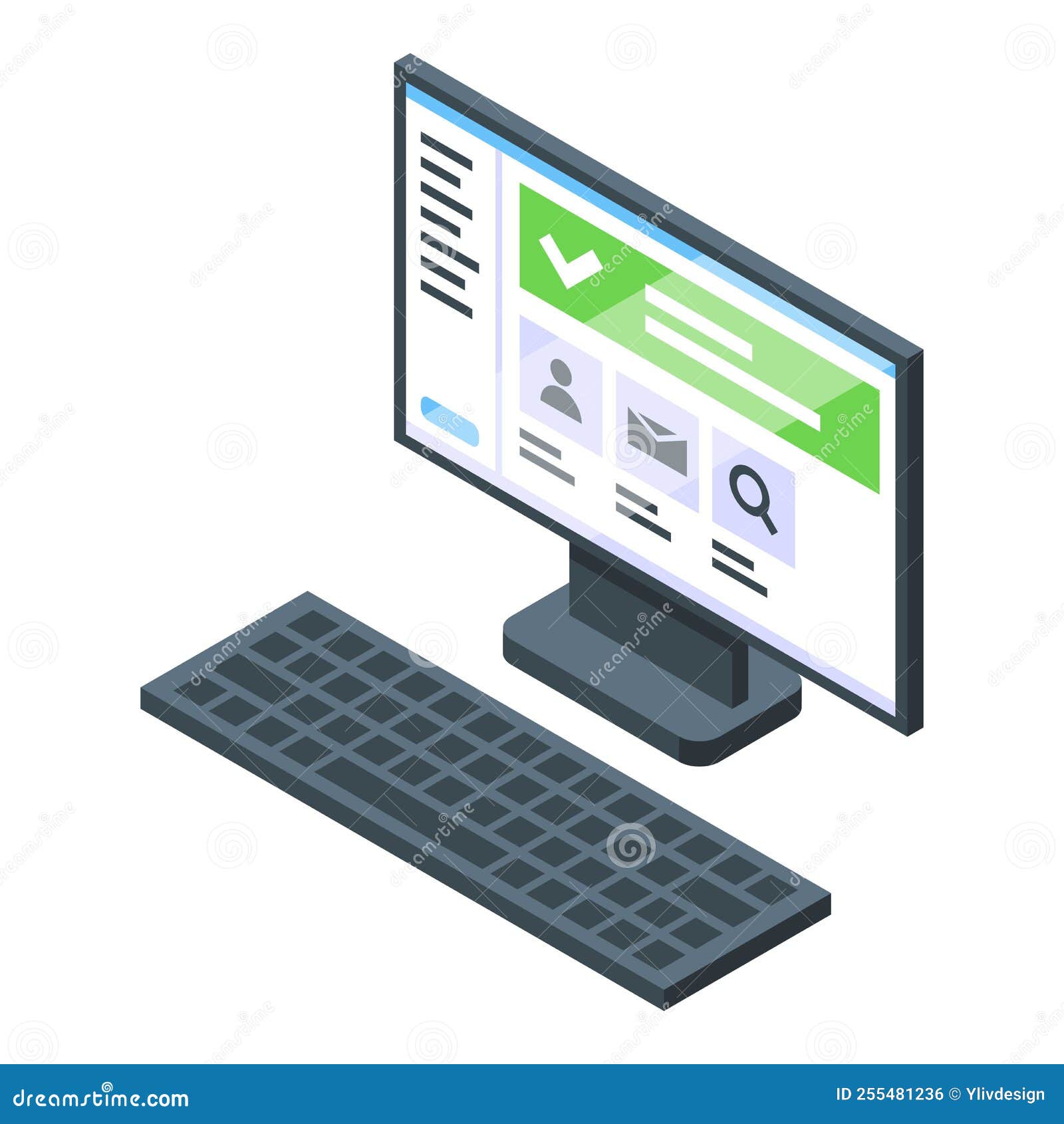 Computer Security Icon Isometric Vector. Data Software Stock ...