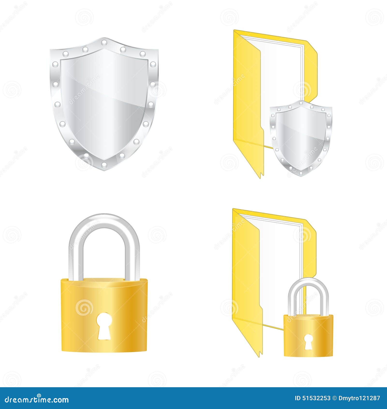 Computer security icons stock vector. Illustration of info - 51532253
