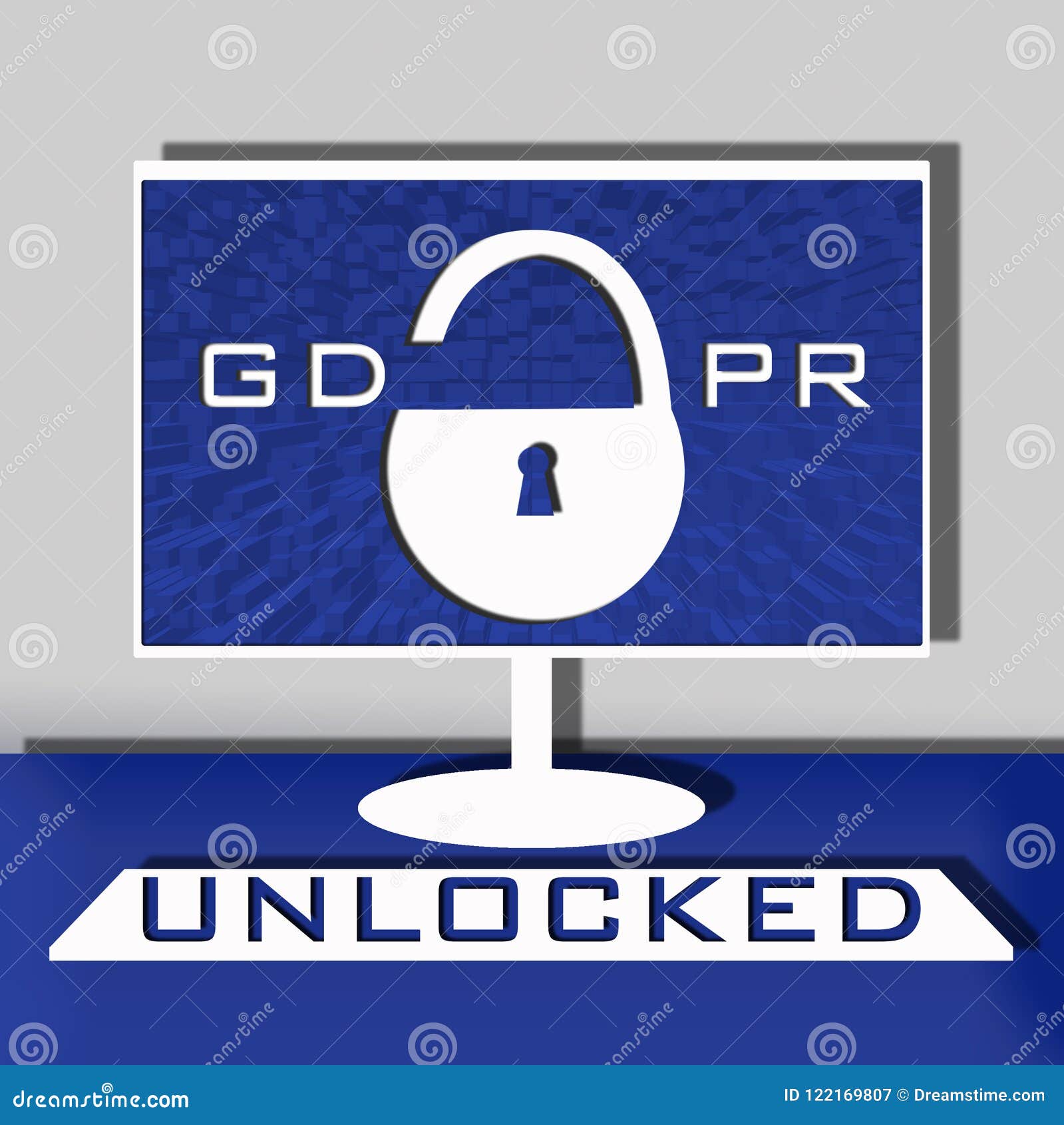 Computer Security Illustration Stock Illustration - Illustration of ...