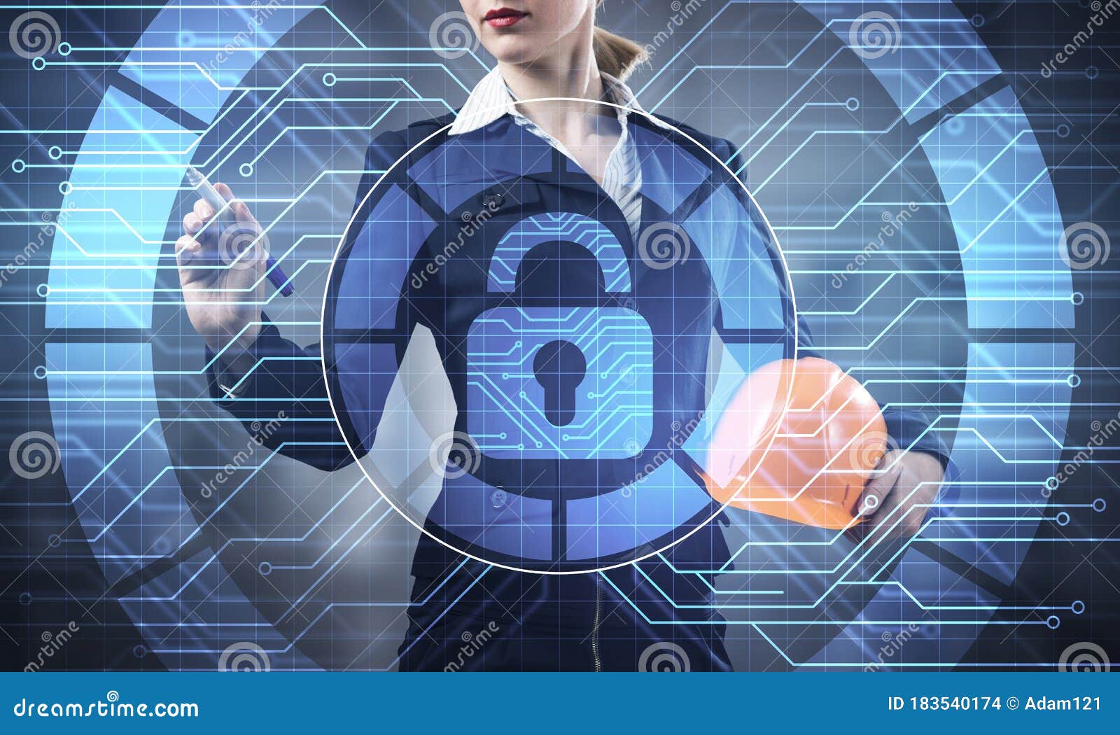 Computer Security and Information Technology Stock Photo - Image of ...