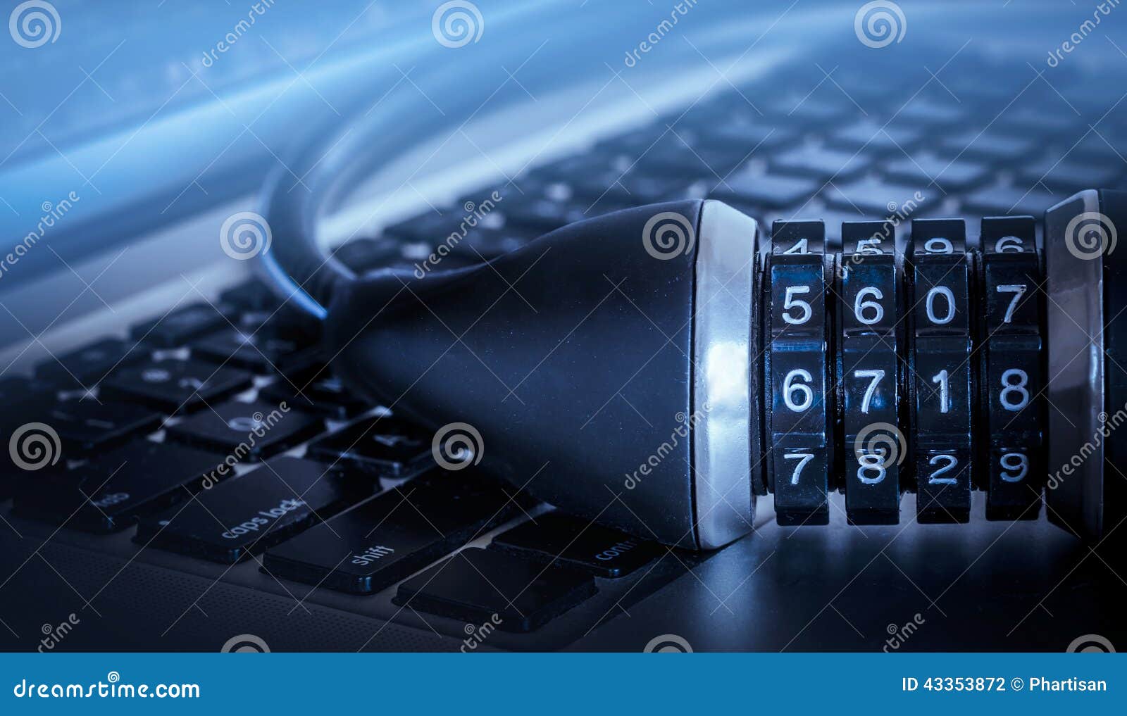 Computer Security Lock Concept Image Stock Photo - Image of computer ...