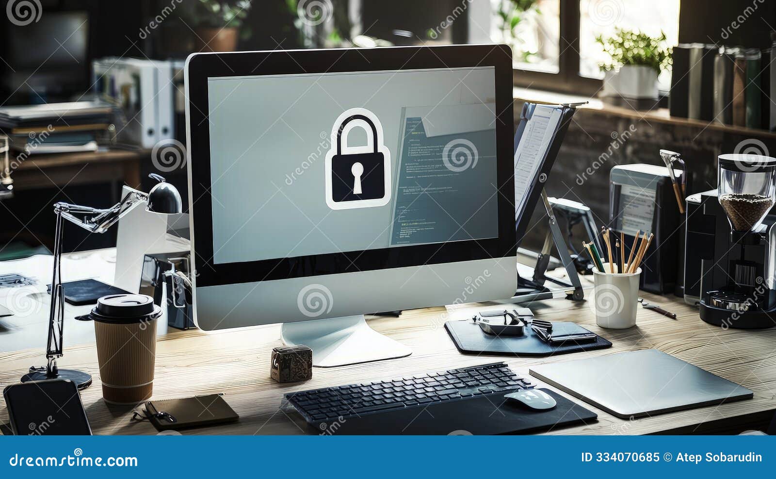 Computer Security and Privacy Stock Image - Image of risk, data: 334070685