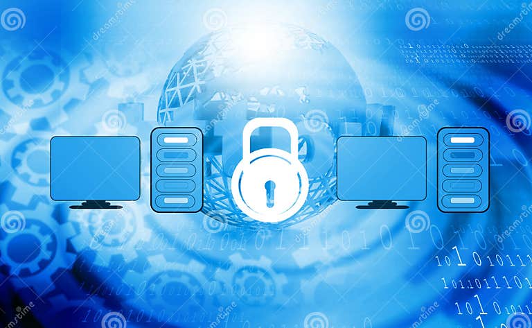 Computer Security or Safety Concept Stock Image - Image of data, guard ...