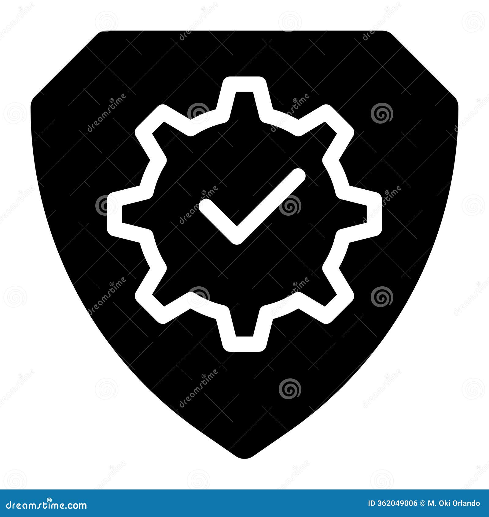 Security Control, Security Configuration Glyph Solid Icon Stock ...