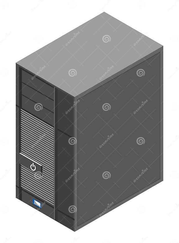 Computer server box stock vector. Illustration of computation - 14764407