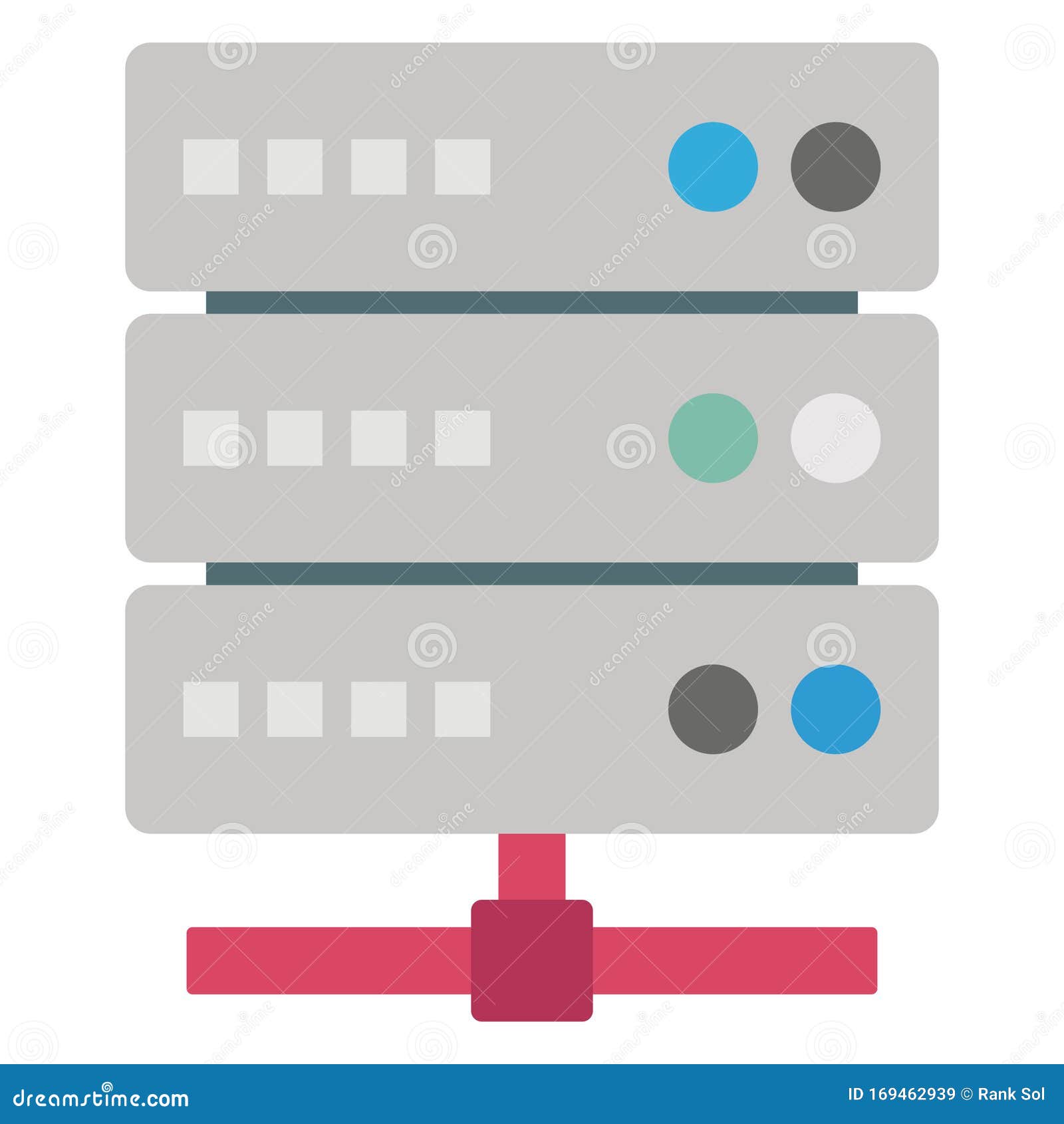 Computer Server Color Vector Icon Which Can Easily Modify Or Edit Stock Vector Illustration Of