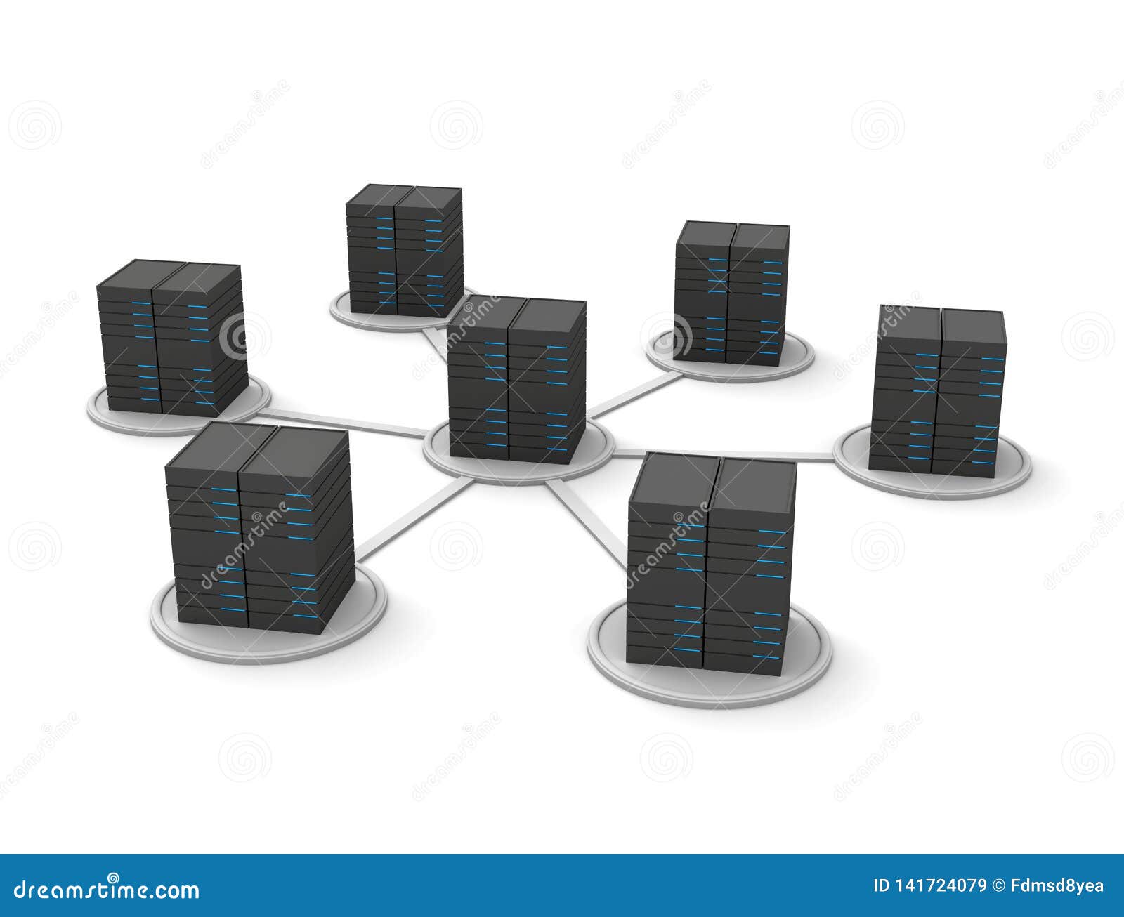 Computer server stock illustration. Illustration of render - 141724079