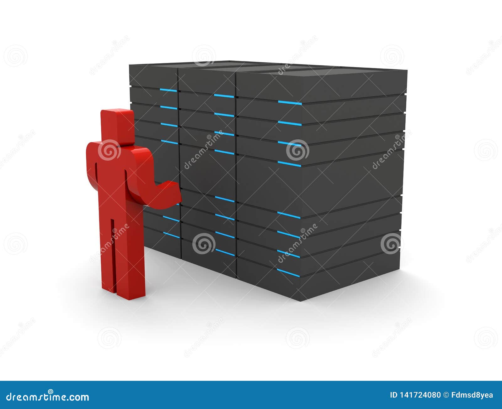 Computer server stock illustration. Illustration of internet - 141724080
