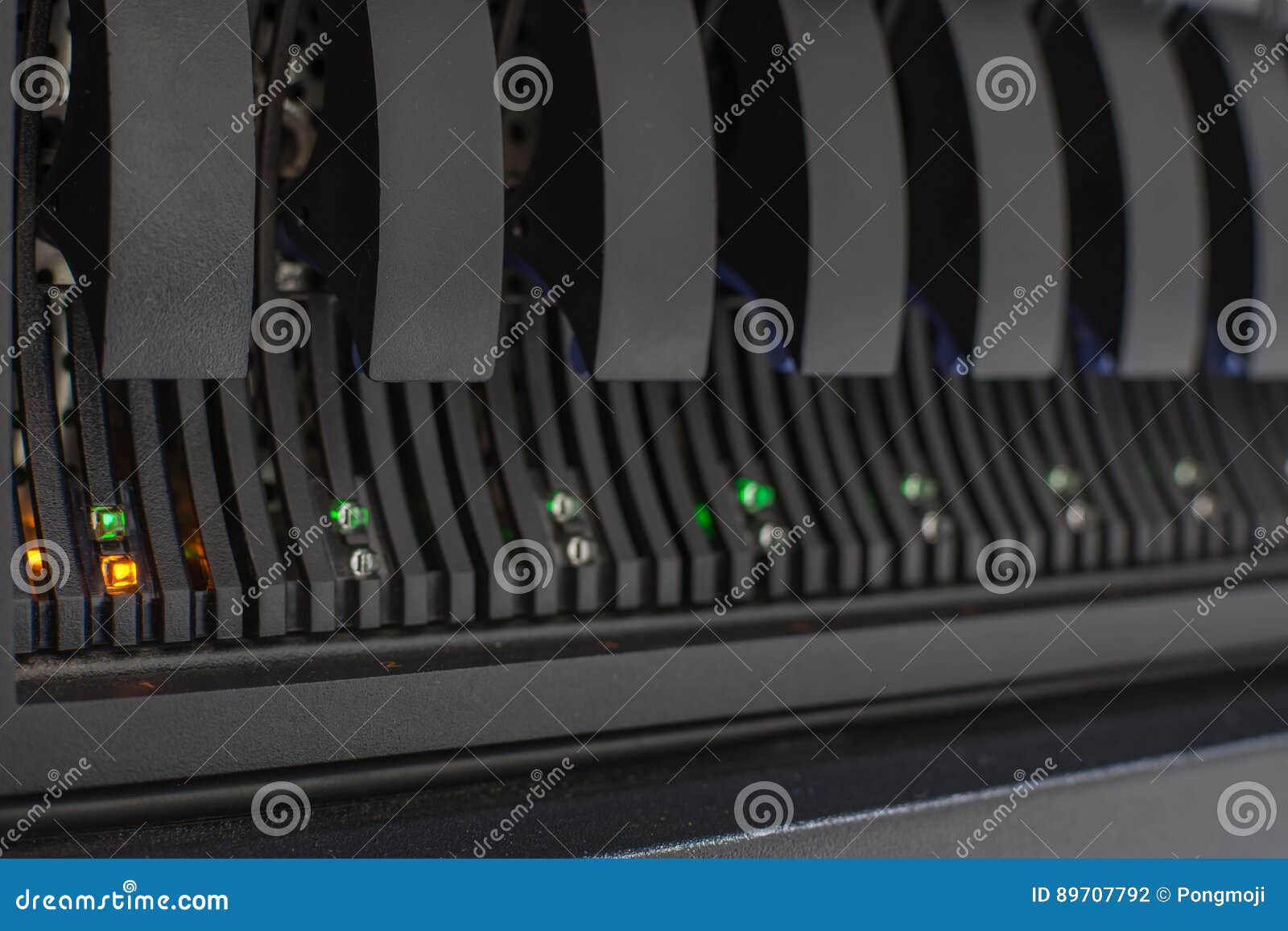 Computer Server Harddisk LED Error Alert Sign Stock Photo - Image of ...