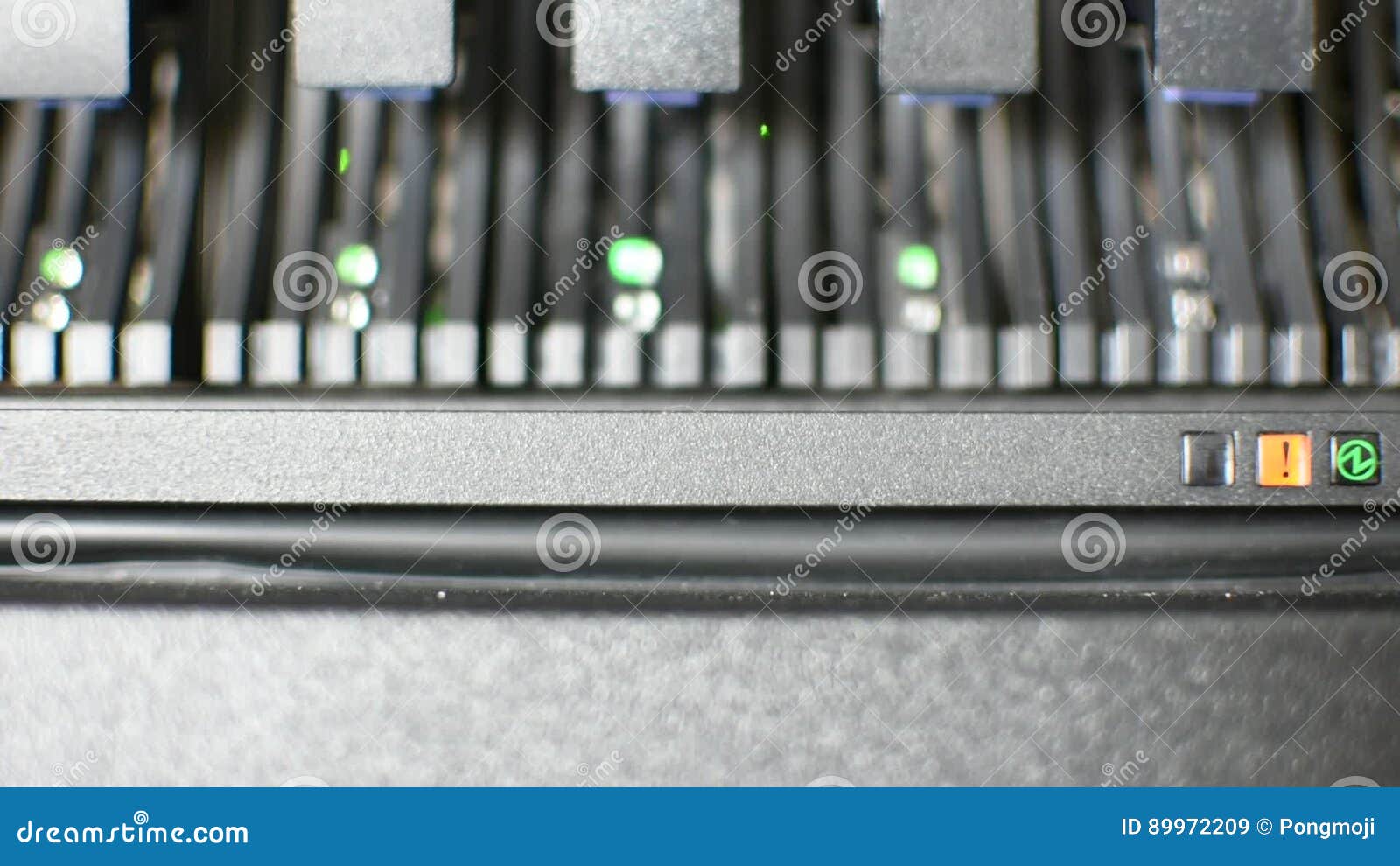 Computer Server Harddisk LED Error Alert Sign Stock Video - Video of ...