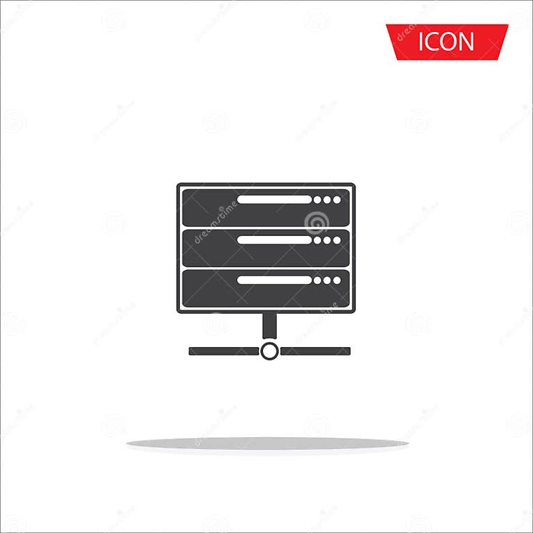 Computer Server Icon Server Symbols Stock Vector - Illustration of icon ...