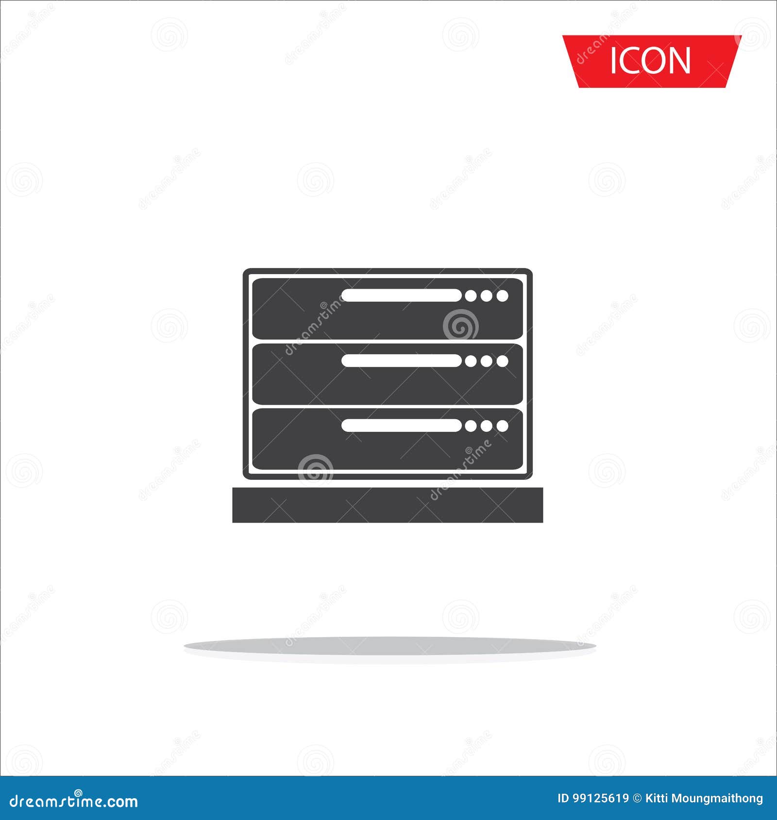 Computer Server Icon Server Symbols Stock Vector - Illustration of data ...