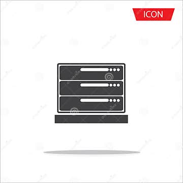 Computer Server Icon Server Symbols Stock Vector - Illustration of data ...