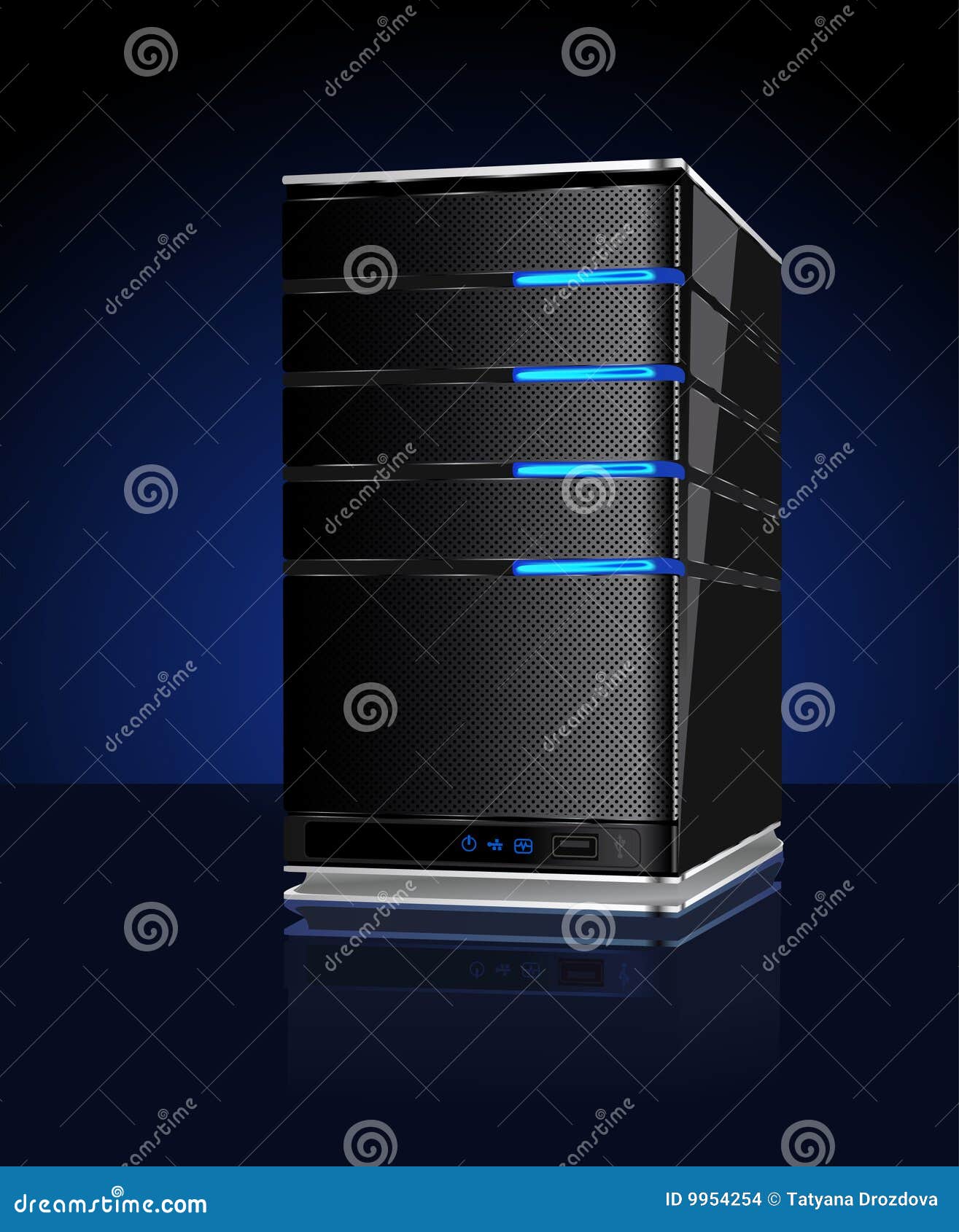 Realistic Computer Server Stock Illustrations – 1,497 Realistic ...