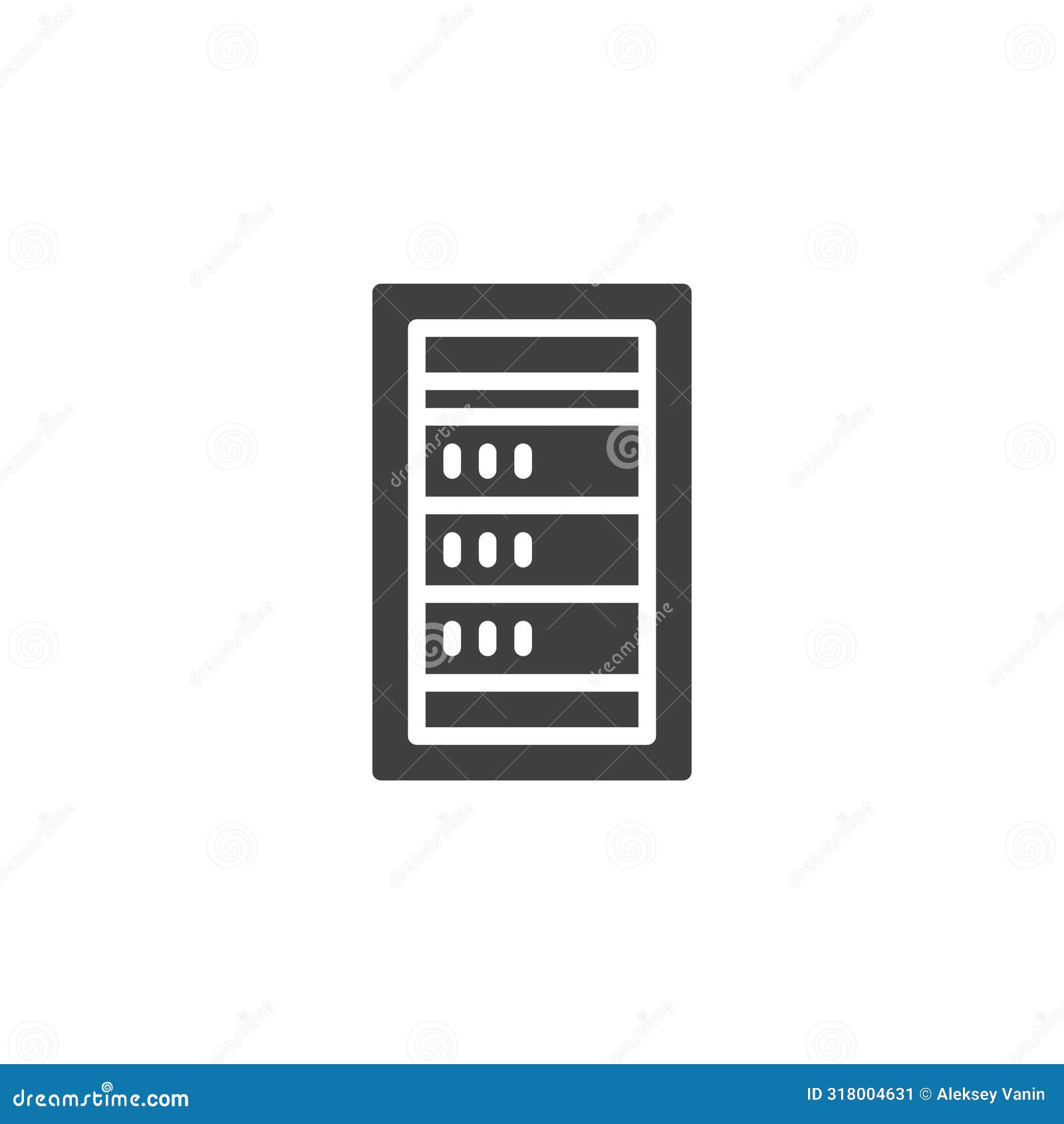 Computer Server Vector Icon Stock Vector - Illustration of clipart ...