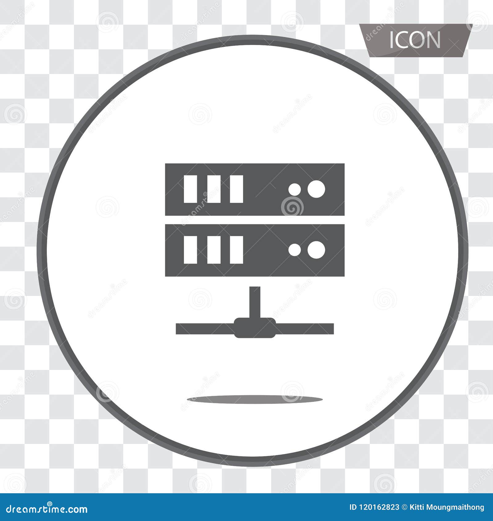 Computer Server Vector Icon, Server Symbols Isolated on Background ...