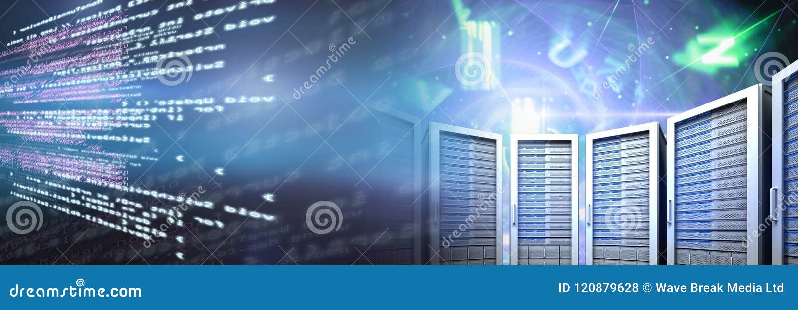 Computer Servers and Technology Information Interface Transition Stock ...