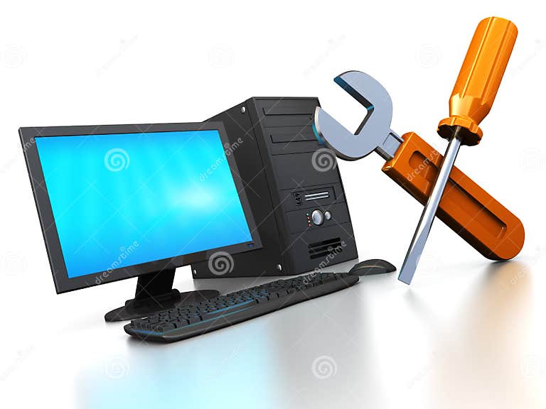 Computer service stock illustration. Illustration of copy - 15967534